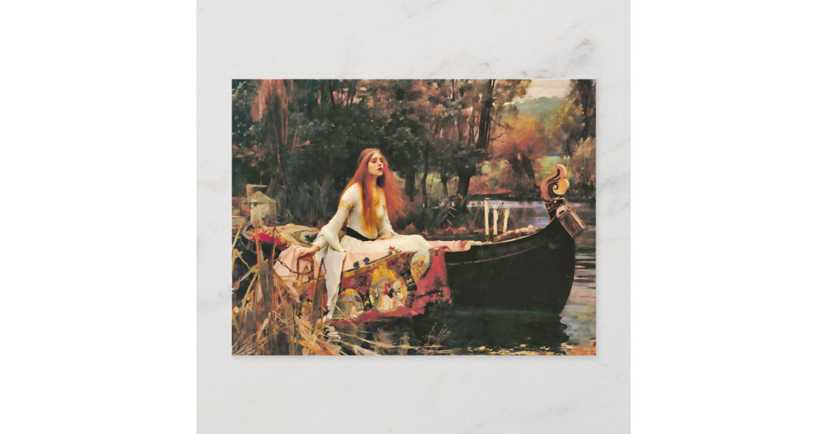 John William Waterhouse Lady of Shalott Postcard | Zazzle