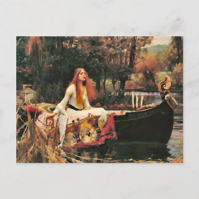 John William Waterhouse Lady of Shalott Postcard | Zazzle