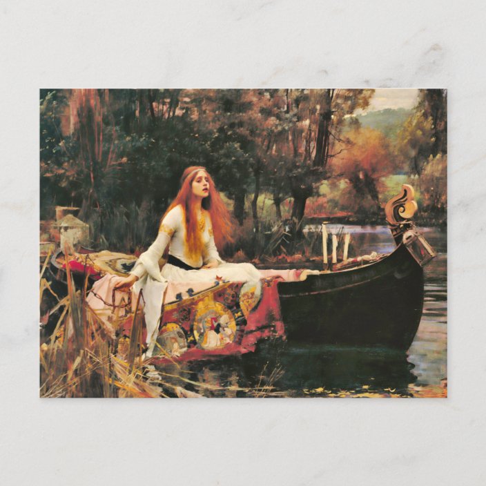 John William Waterhouse Lady of Shalott Postcard | Zazzle.com