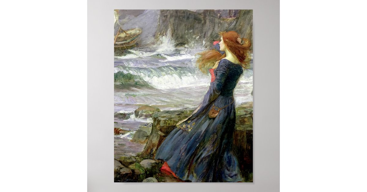 John William Waterhouse Miranda The Tempest Poster | Zazzle