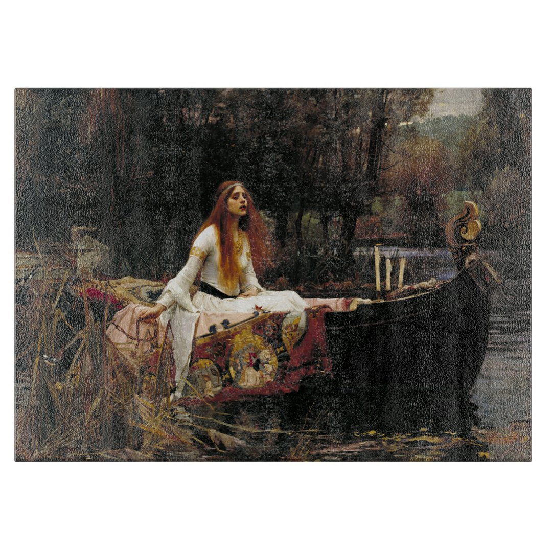 John William Waterhouse The Lady Of Shalott (1888) Cutting Board | Zazzle