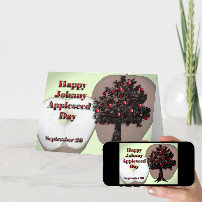 Johnny Appleseed Day Card September 26 | Zazzle
