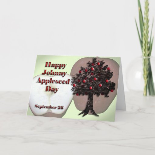 Johnny Appleseed Day Card September 26 | Zazzle