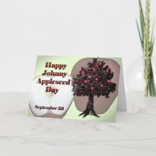 Johnny Appleseed Day Card September 26 | Zazzle.com