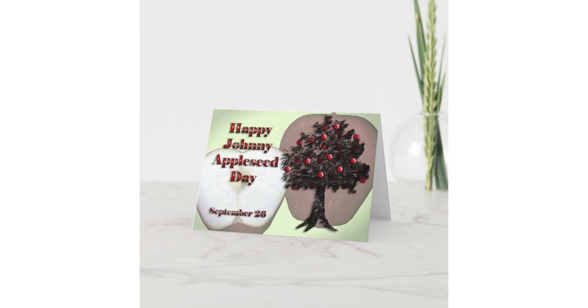 Johnny Appleseed Day Card September 26 | Zazzle