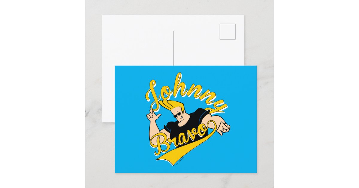 Johnny Bravo Athletic Graphic Postcard | Zazzle