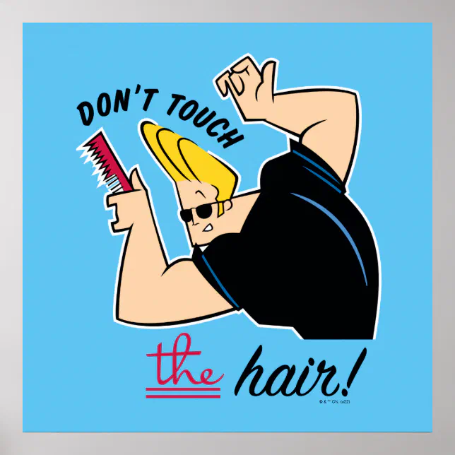 Johnny Bravo Comb - Don't Touch The Hair! Poster | Zazzle