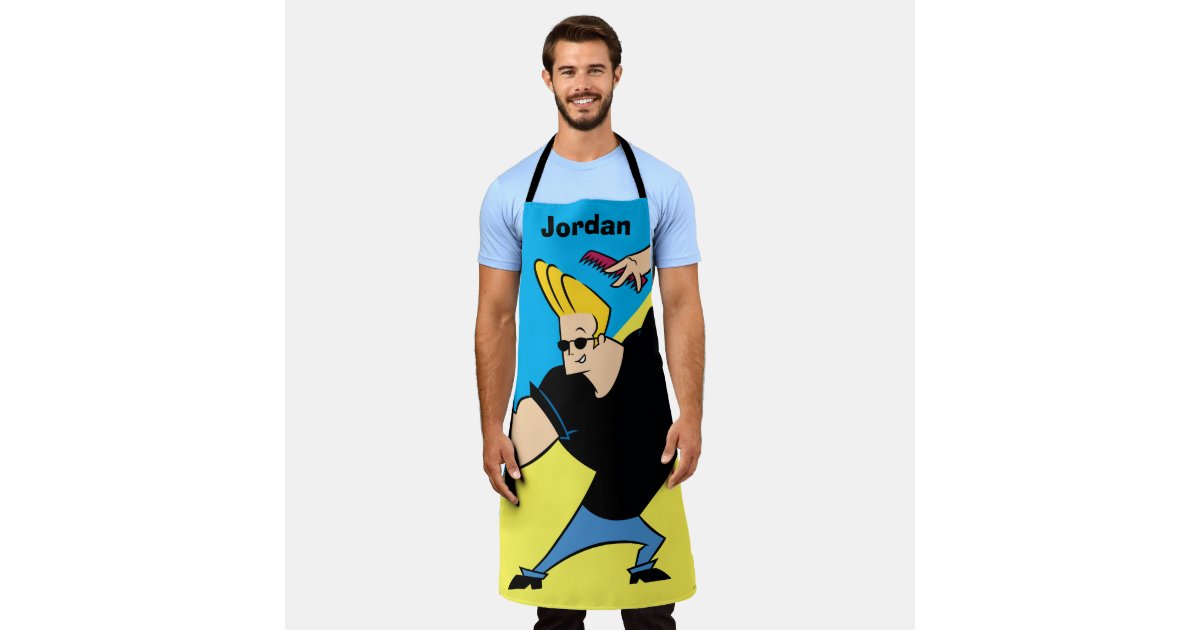 Johnny Bravo Combing Hair Apron | Zazzle