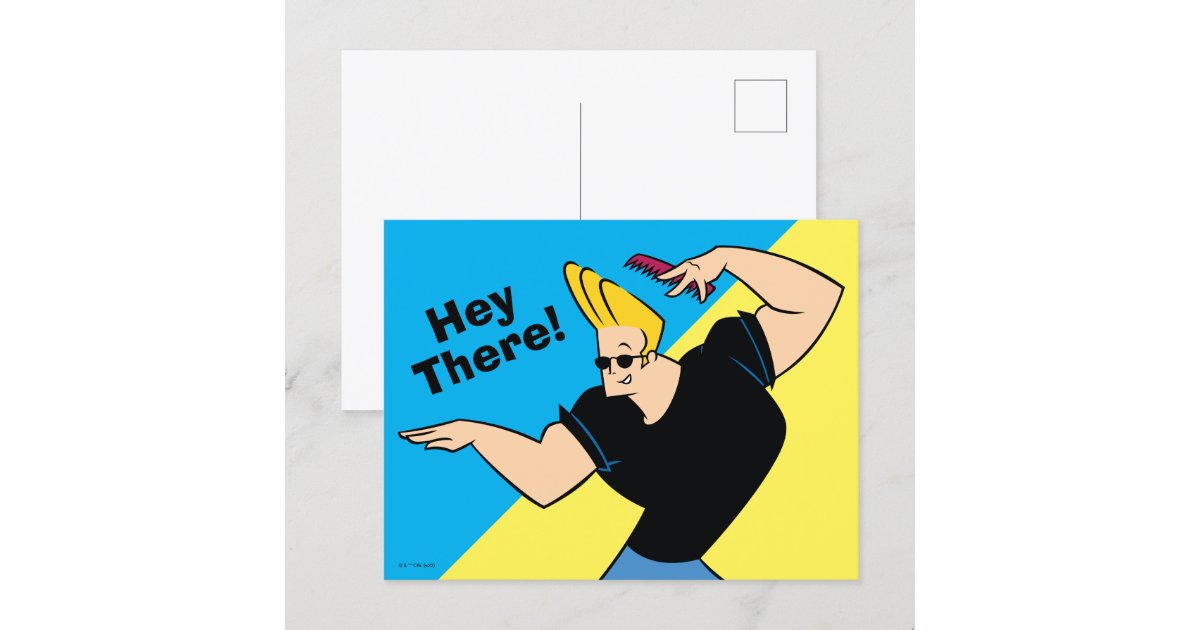Johnny Bravo Combing Hair Postcard | Zazzle