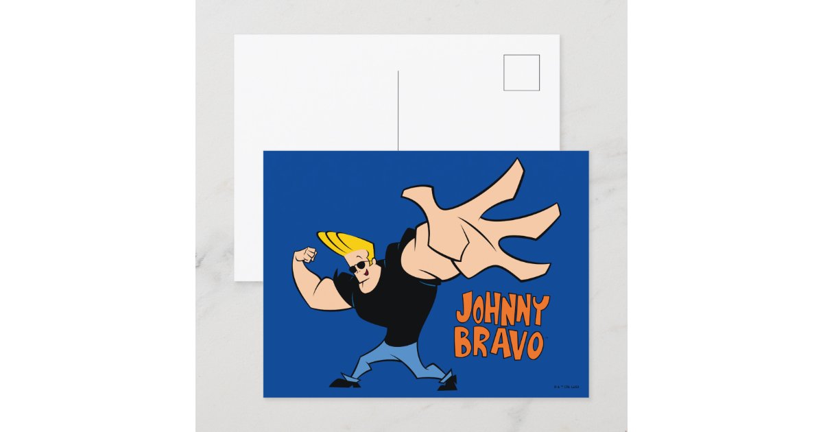 Johnny Bravo Iconic Pose Postcard | Zazzle