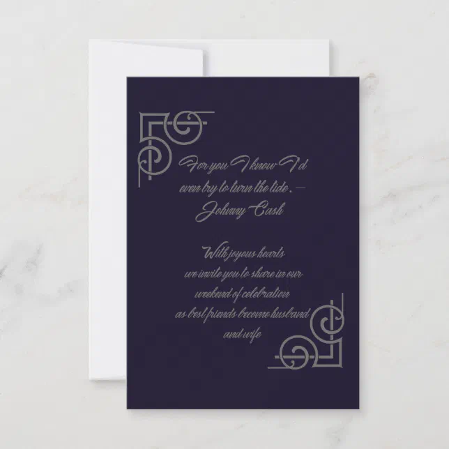 Johnny Cash Invitation | Zazzle