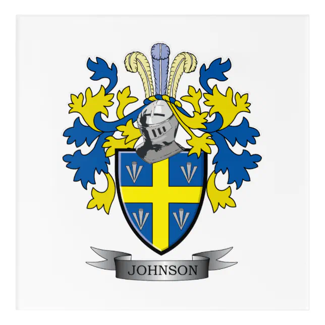 Johnson Coat of Arms Acrylic Print | Zazzle
