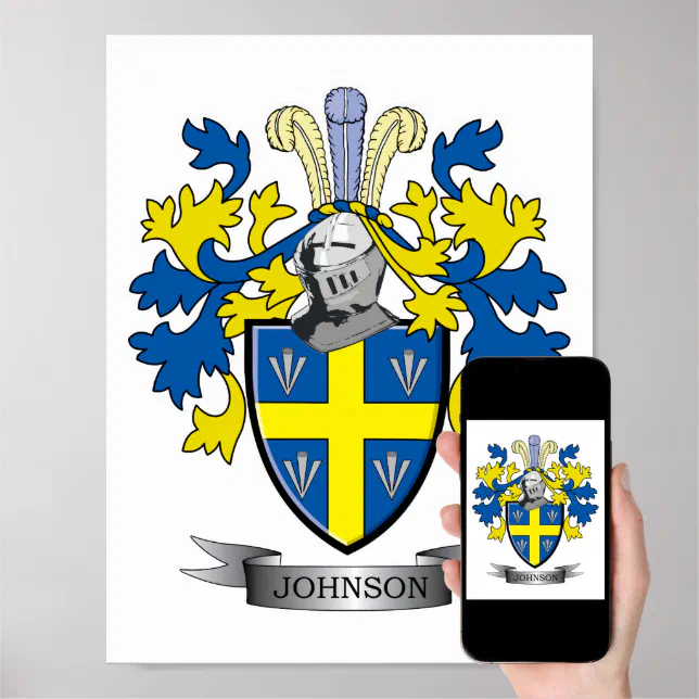 Johnson Coat of Arms Poster | Zazzle