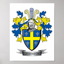 Johnson Coat of Arms Poster | Zazzle