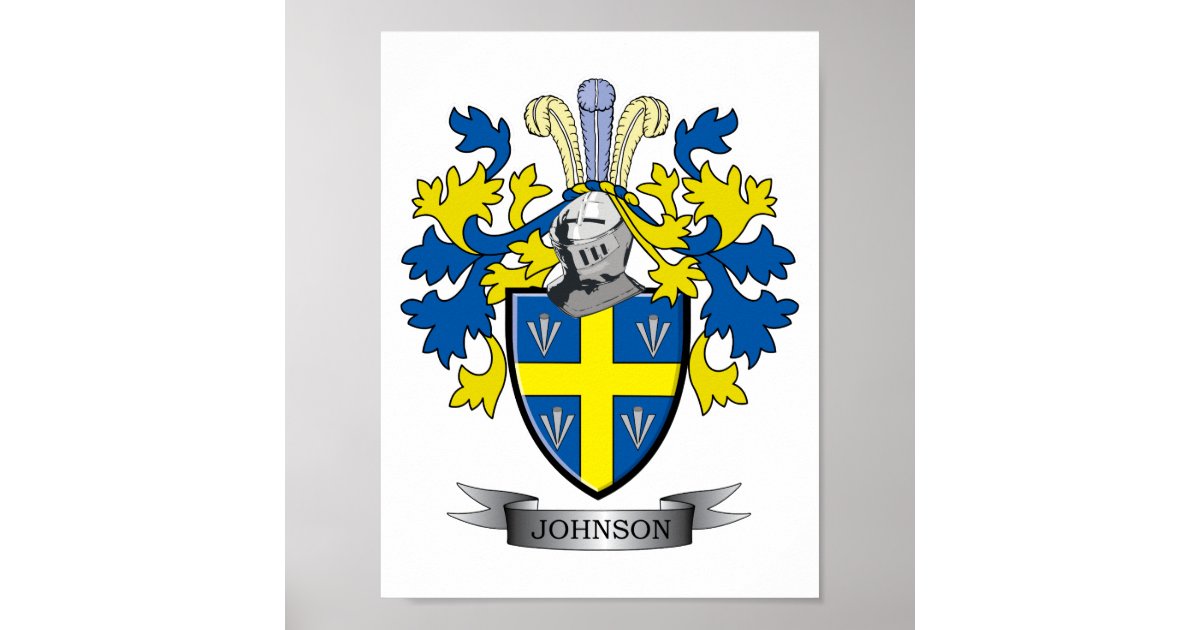 Johnson Coat of Arms Poster | Zazzle