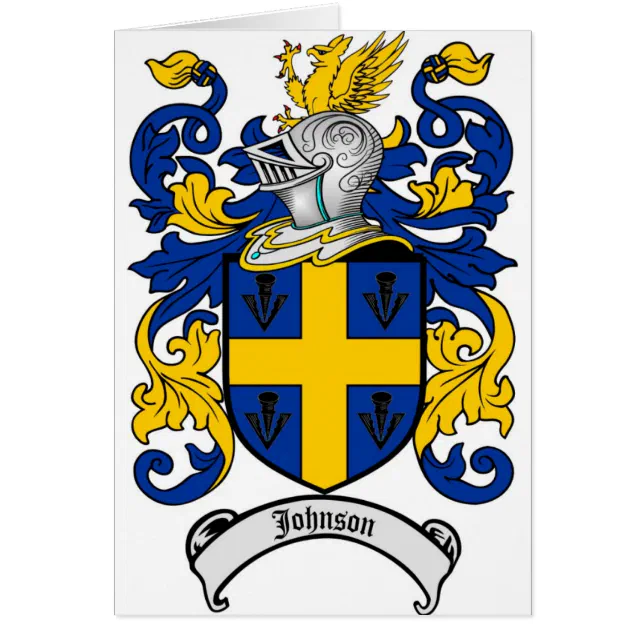 Johnson Family Crest Coat Of Arms HQ Johnson Coat Of Arms, This
