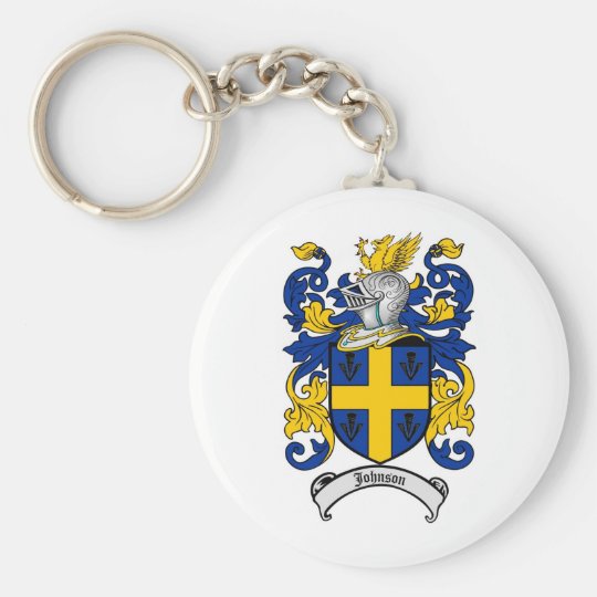 Johnson Family Crest - Coat of Arms Keychain | Zazzle.com