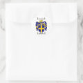 JOHNSON FAMILY CREST - JOHNSON COAT OF ARMS CLASSIC ROUND STICKER | Zazzle