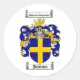 JOHNSON FAMILY CREST - JOHNSON COAT OF ARMS CLASSIC ROUND STICKER | Zazzle