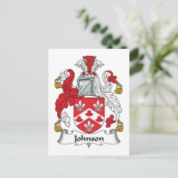 Johnson Family Crest Postcard | Zazzle
