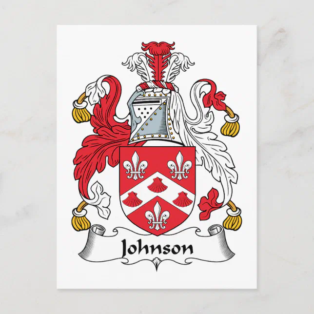 Johnson Family Crest Postcard | Zazzle