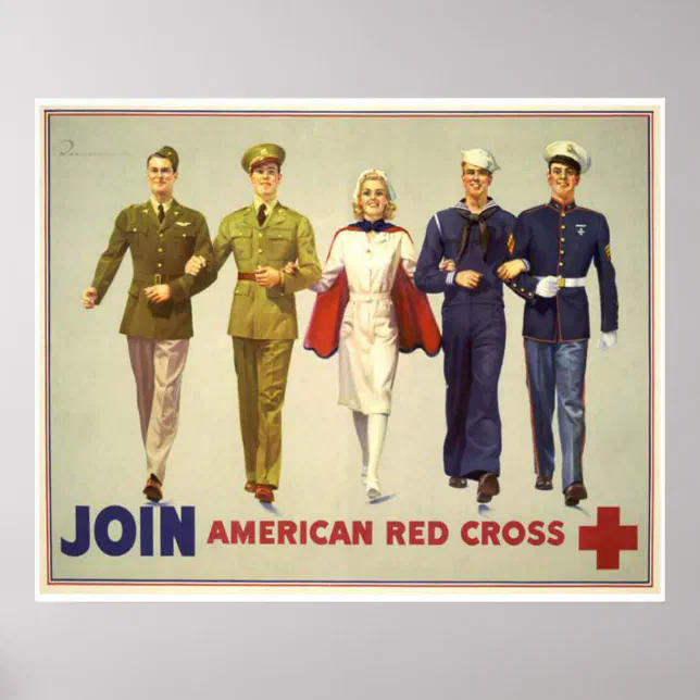 Join - American Red Cross Poster | Zazzle