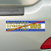 Join BDS movement boycott Israel Bumper Sticker | Zazzle