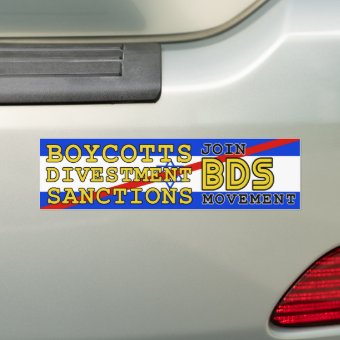 Join BDS movement boycott Israel Bumper Sticker | Zazzle