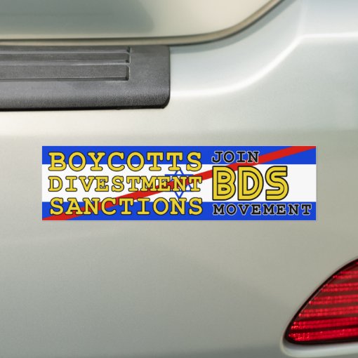 Join BDS movement boycott Israel Bumper Sticker | Zazzle
