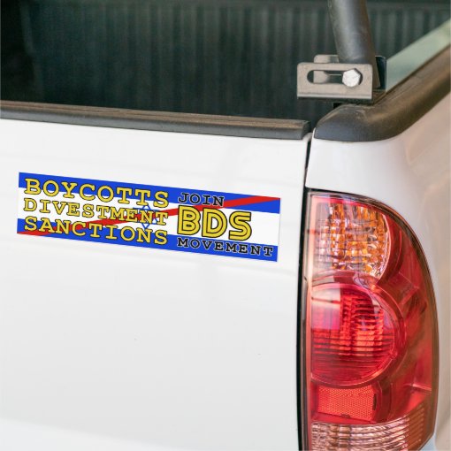 Join BDS movement boycott Israel Bumper Sticker | Zazzle