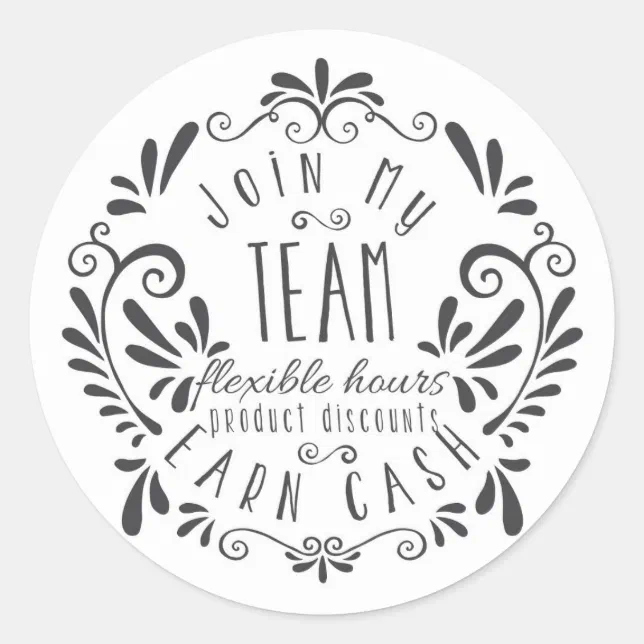 Join My Team Stickers - Marketing Stickers | Zazzle