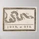 Join or Die Benjamin Franklin Political Cartoon Poster | Zazzle