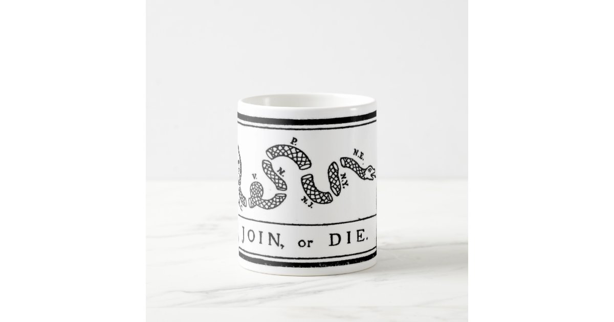 Join or Die Flag for American Revolutionary War Coffee Mug | Zazzle