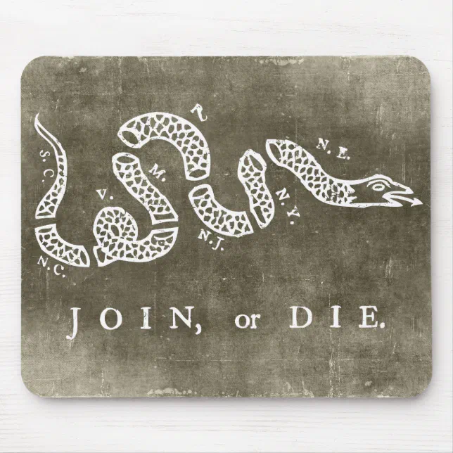 Join or Die Mousepad | Zazzle
