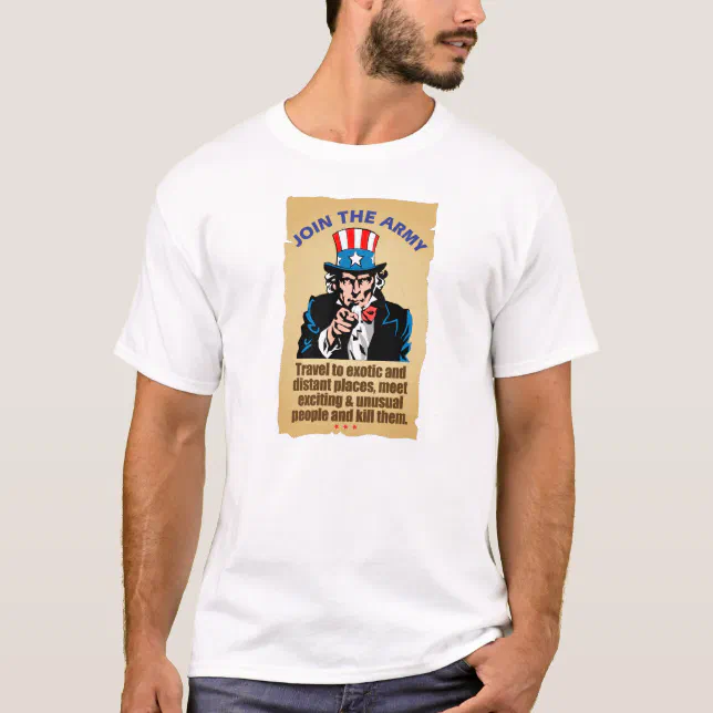 Join the Army - Uncle Sam T-Shirt | Zazzle