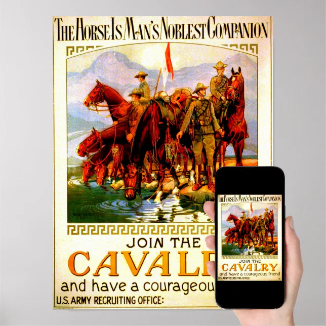 Join the Cavalry - War Horse Poster | Zazzle