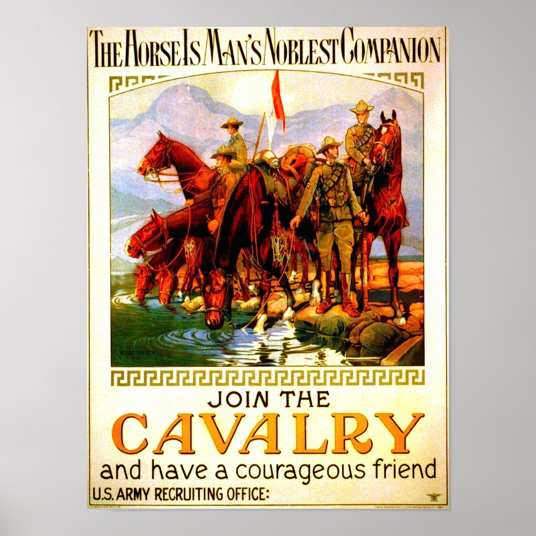 Join the Cavalry - War Horse Poster | Zazzle