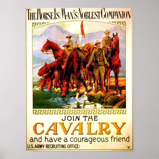 Join the Cavalry - War Horse Poster | Zazzle.com