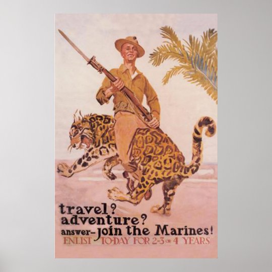 Join The Marines-Enlist Today Poster | Zazzle.com