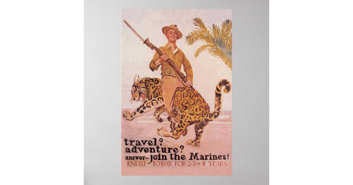 Join The Marines-Enlist Today Poster | Zazzle