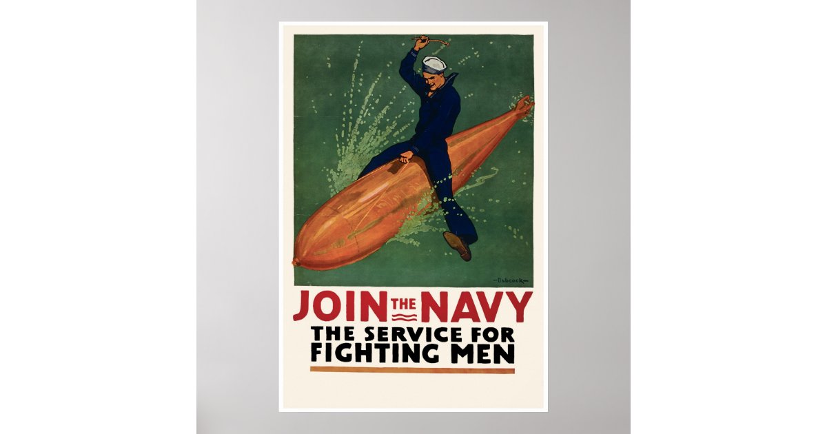 Join the Navy Poster | Zazzle