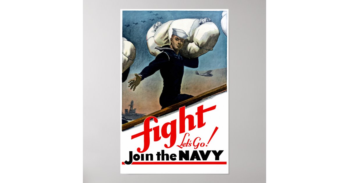 Join The Navy -- WW2 Poster | Zazzle