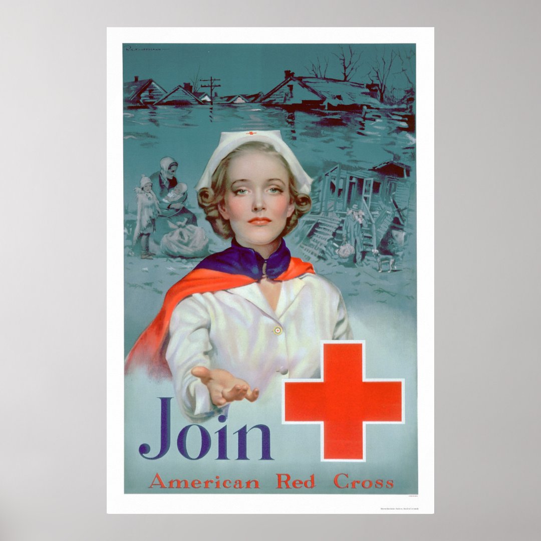 Join the Red Cross - Nurse (US00306) Poster | Zazzle