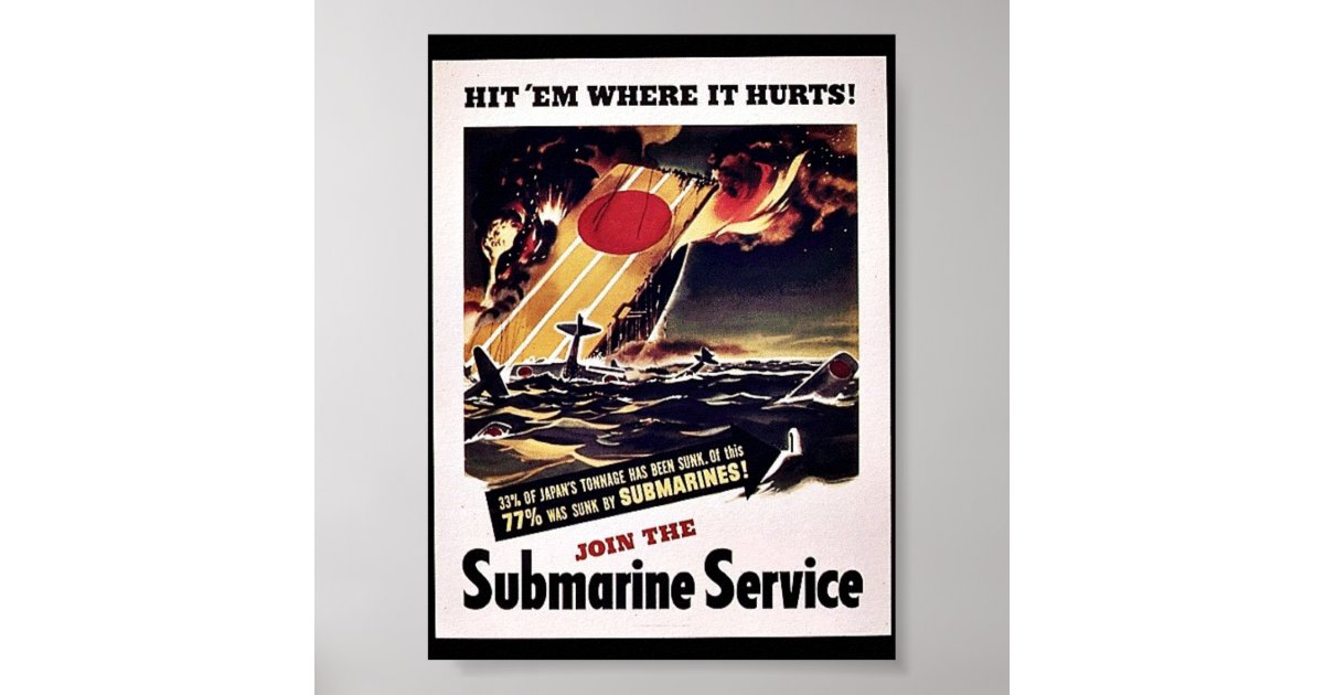 Join The Submarine Service Poster | Zazzle