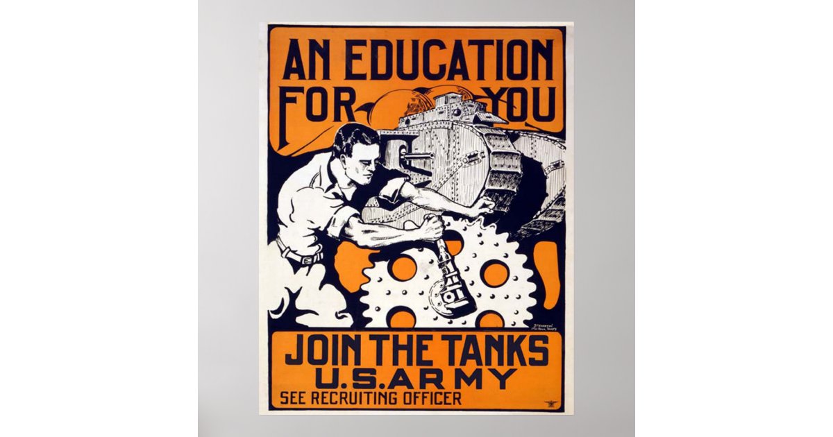 Join the Tanks - US Army Poster | Zazzle