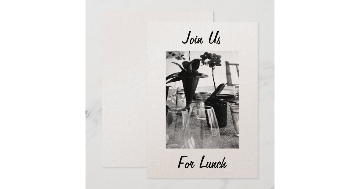 JOIN US FOR LUNCH - INVITATION (OR ANY EVENT) | Zazzle