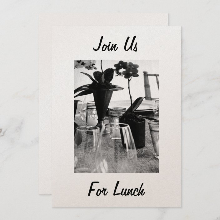 JOIN US FOR LUNCH - INVITATION (OR ANY EVENT) | Zazzle.com