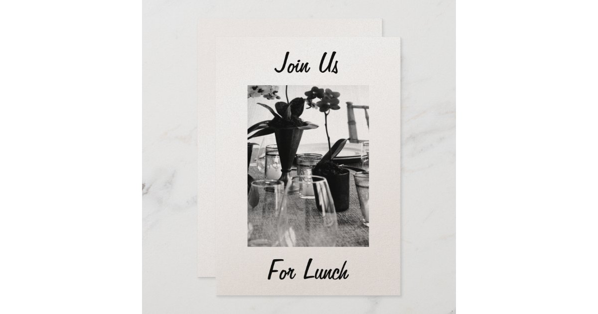 JOIN US FOR LUNCH - INVITATION (OR ANY EVENT) | Zazzle