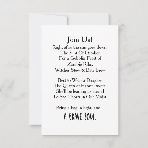 Join Us If You Dare For A Halloween Scare Invitation | Zazzle