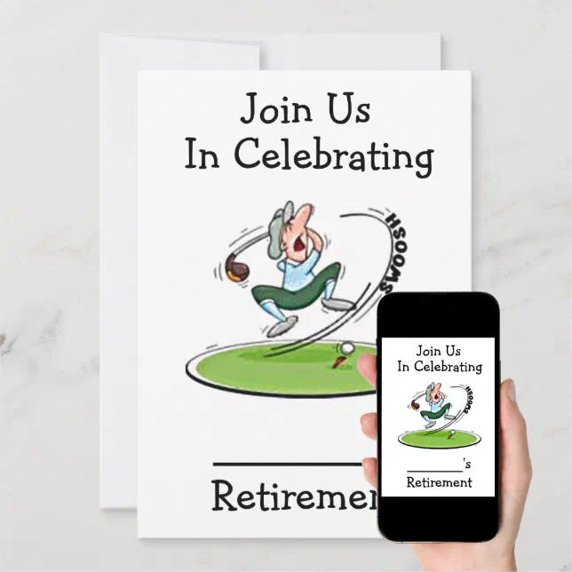 JOIN US IN (ADD NAME) ****RETIREMENT*** INVITATION | Zazzle